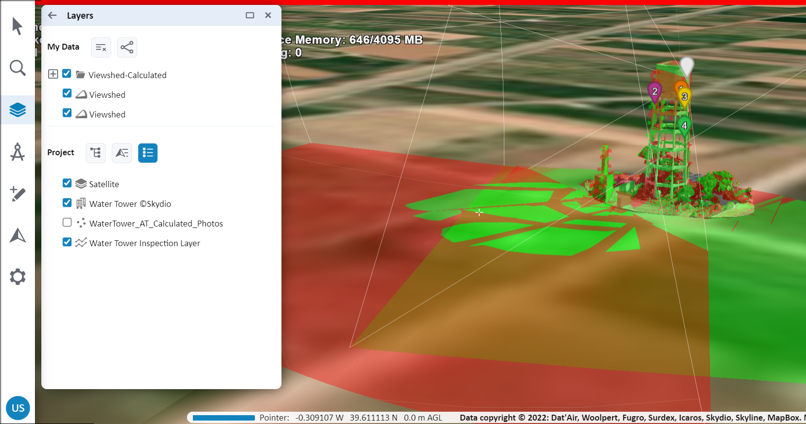 Viewshed – Skyline