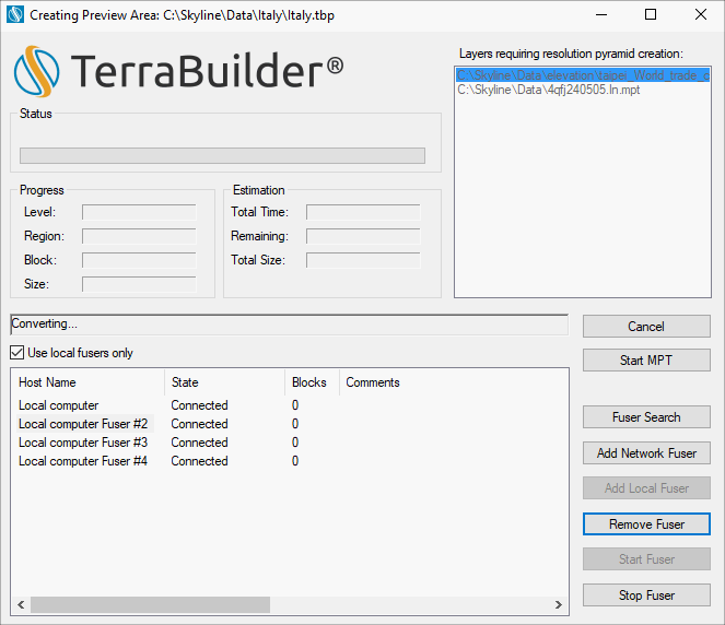 Work with TerraBuilder Fusers – Skyline